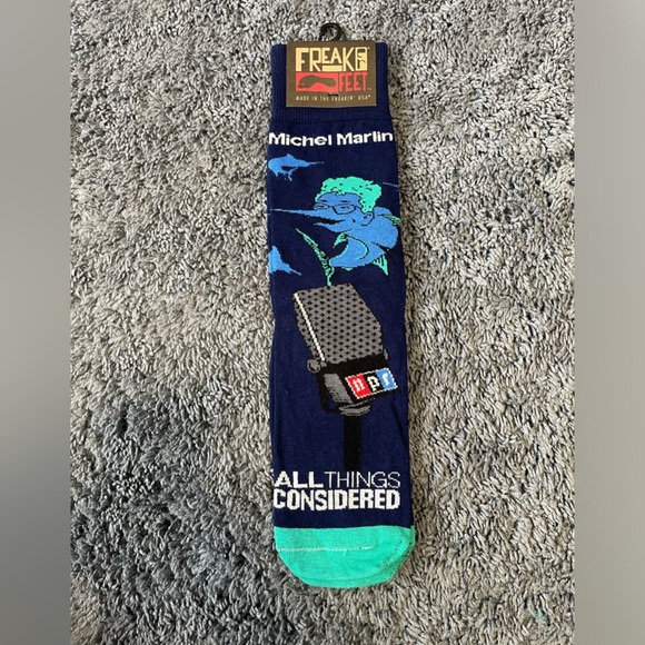 Underwear & Socks | Nwt Freaker Feet Michel Marlin Socks | Poshmark